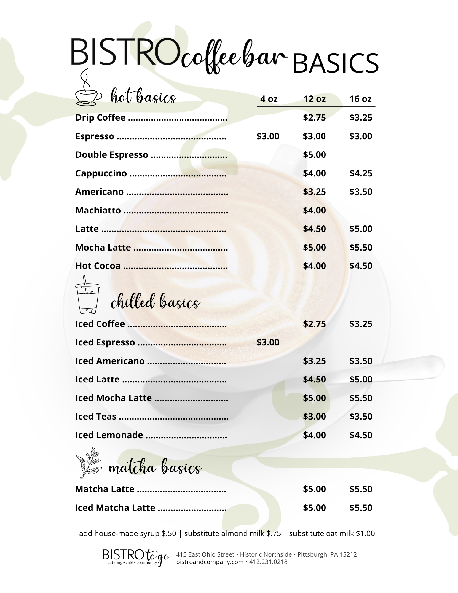Bistro To Go offers a menu of comfort and ethnic foods | Bistro & Company
